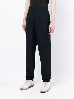Armani Exchange High-rise Tapered Trousers - Blue
