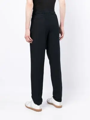 Armani Exchange High-rise Tapered Trousers - Blue