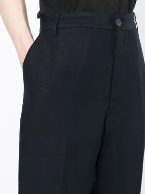 Armani Exchange High-rise Tapered Trousers - Blue