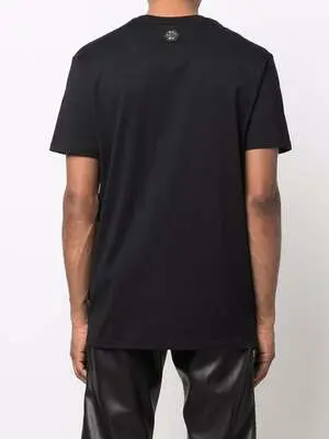 Philipp Plein Embellished-logo T-shirt - Black