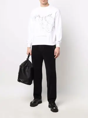 Undercover X Evangelion Manga-embroidery Track Pants