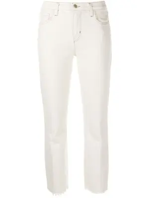L'Agence Cropped Slim-cut Jeans