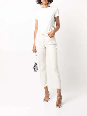 L'Agence Cropped Slim-cut Jeans