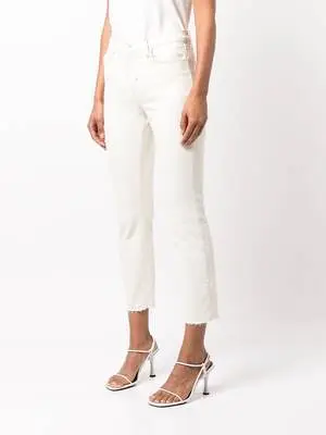 L'Agence Cropped Slim-cut Jeans