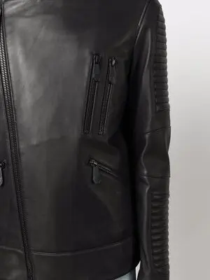 Philipp Plein Crystal Skull Biker Jacket
