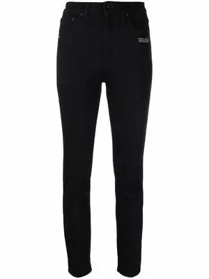 Off-White Slogan Logo-print Skinny Jeans