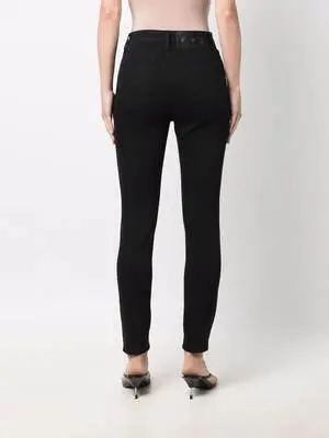 Off-White Slogan Logo-print Skinny Jeans