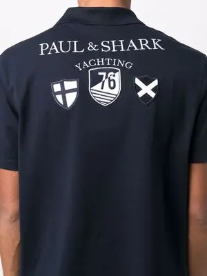 Paul & Shark Logo-print Short-sleeved Polo Shirt
