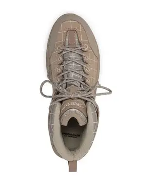 Undercover Lace-up Ankle Boots - Brown