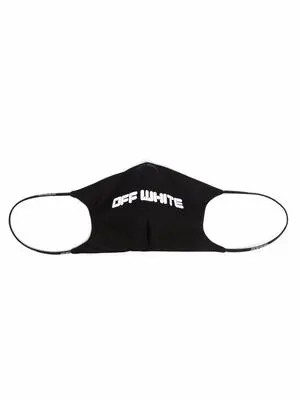 Off-White Logo-print Face Mask - Black