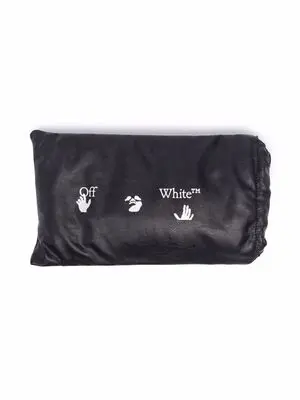 Off-White Rectangular Frame Sunglasses - Black