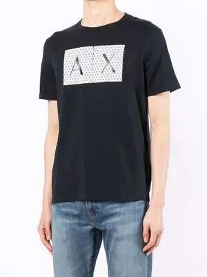 Armani Exchange Logo-print T-shirt - Blue