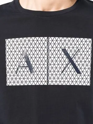 Armani Exchange Logo-print T-shirt - Blue
