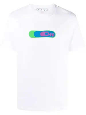 Off-White Weed Hands Off Logo-print T-shirt - White