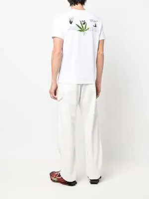Off-White Weed Hands Off Logo-print T-shirt