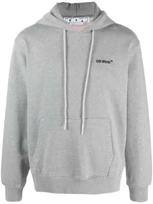 Off-White Logo-embroidered Organic Cotton Hoodie