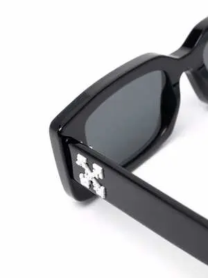 Off-White Arthur Rectangle Sunglasses - Black
