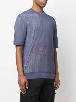 DIESEL® Logo-print Mesh T-shirt