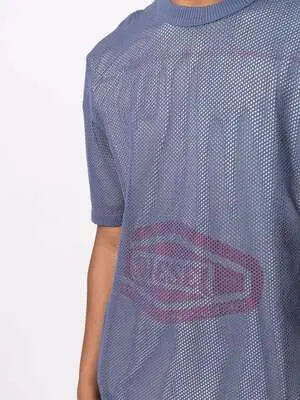 DIESEL® Logo-print Mesh T-shirt
