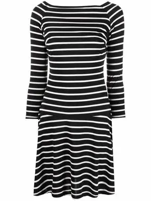 knee length striped dress