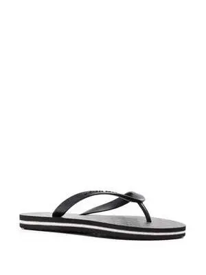 Michael Kors Thong Strap Flip Flops - Black