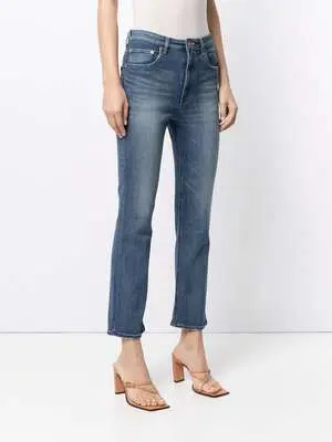 TU ES MON TRESOR Cropped Jeans - Blue