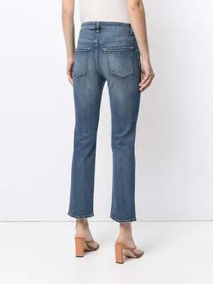 TU ES MON TRESOR Cropped Jeans - Blue