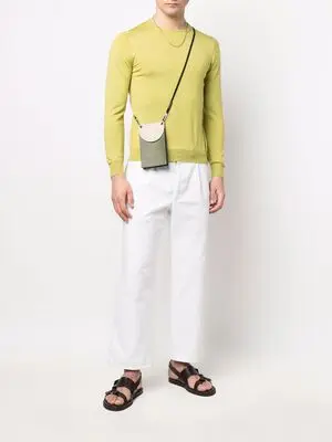 BARBA NAPOLI Fine-knit Crew-neck Jumper - Green