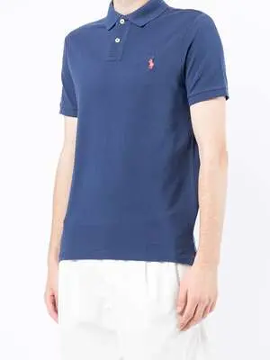 Polo Ralph Lauren Embroidered Logo Polo Shirt - Blue
