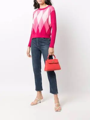 BALLANTYNE Argyle-intarsia Knitted Jumper