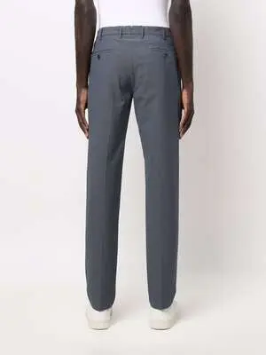 Incotex Straight-leg Cotton Trousers - Blue