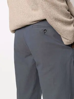 Incotex Straight-leg Cotton Trousers - Blue