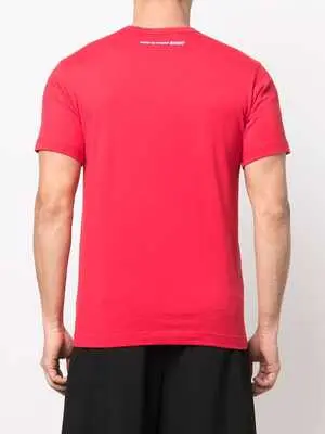 Comme Des Garçons Logo-print Cotton T-shirt - Red