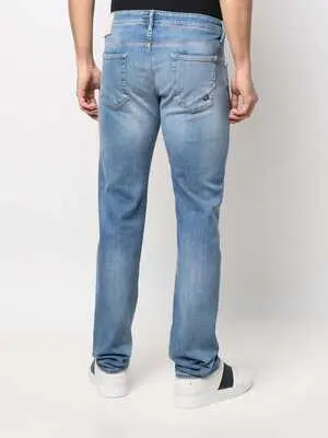 Incotex Stonewashed Straight-leg Jeans - Blue