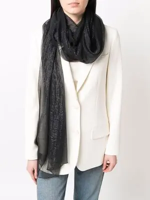 Emporio Armani Metallic-detail Scarf