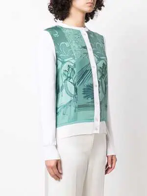 FERRAGAMO Floral-print Buttoned Cardigan