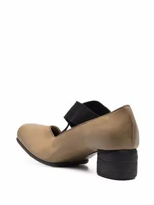 UMA WANG Block-heel Leather Ballerina Shoes
