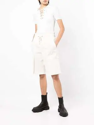 DION LEE Drawstring Track Shorts