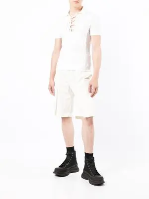 DION LEE Drawstring Track Shorts