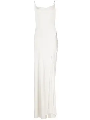 Simkhai Finley Crepe Satin Gown - White