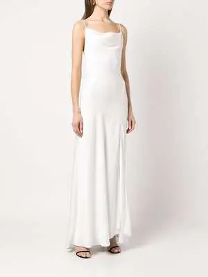 Simkhai Finley Crepe Satin Gown - White