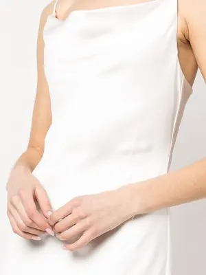 Simkhai Finley Crepe Satin Gown - White