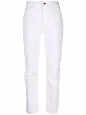 WASHINGTON DEE-CEE Slim-cut Ripped Organic Cotton Jeans