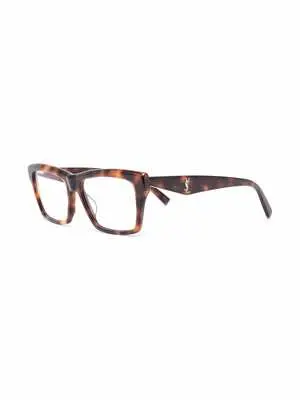 Saint Laurent Wayfarer-frame Glasses - Brown
