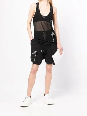 Rick Owens Embroidered-logo Tank Top
