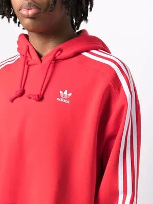 Adidas Trefoil-detail Cropped Hoodie