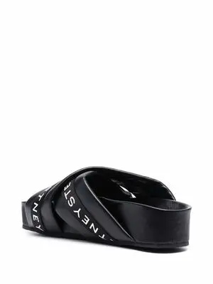 Stella McCartney Logo Tape Platform Sandals