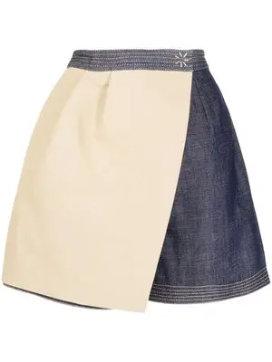 Dice Kayek Colour-block Denim Skirt