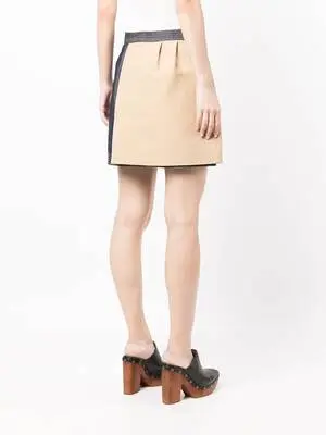 Dice Kayek Colour-block Denim Skirt