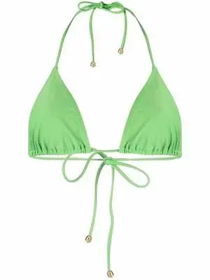 Nanushka Halterneck Bikini Top - Green